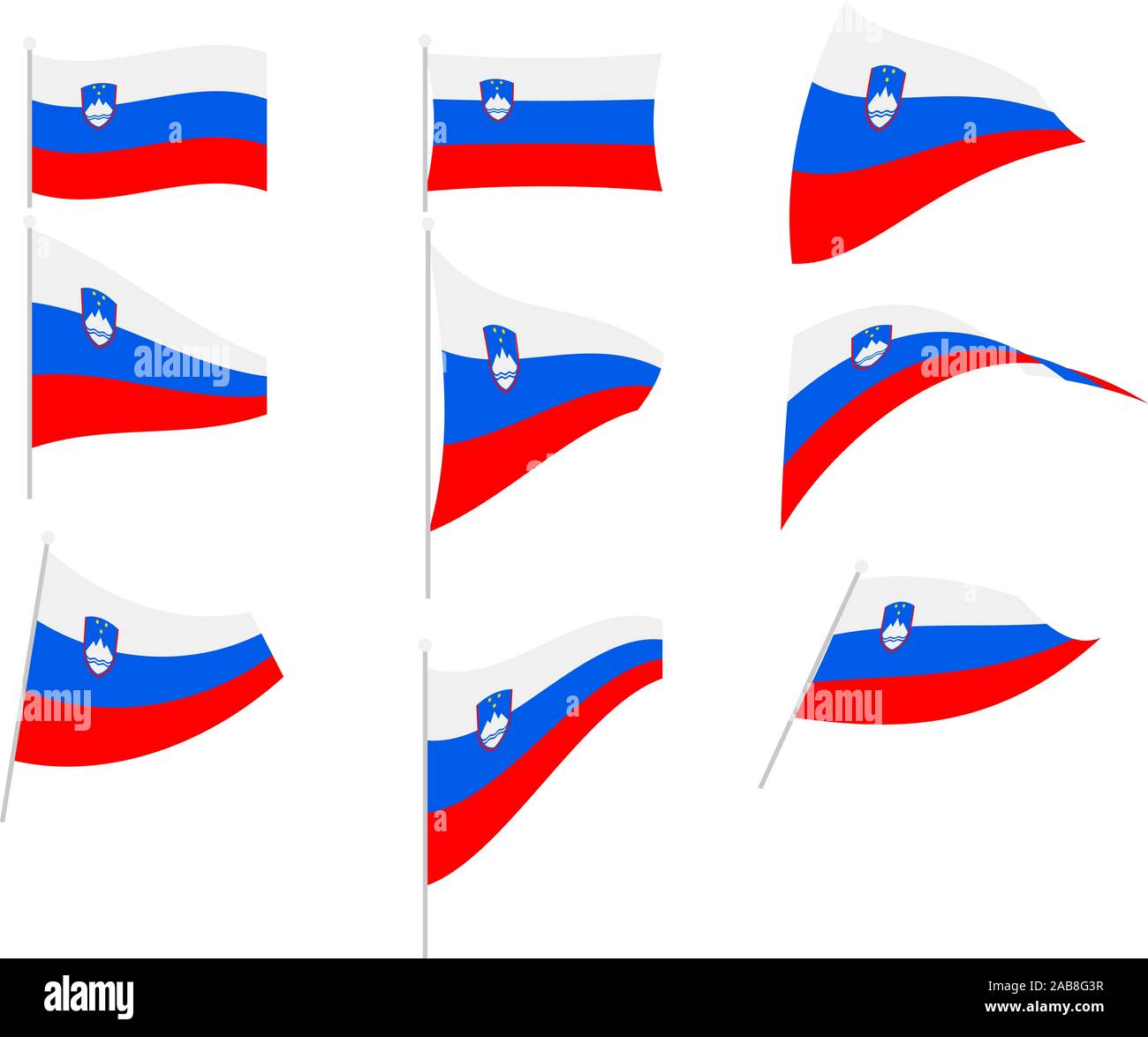 Slovenia flag vector vector vectors hi-res stock photography and images ...