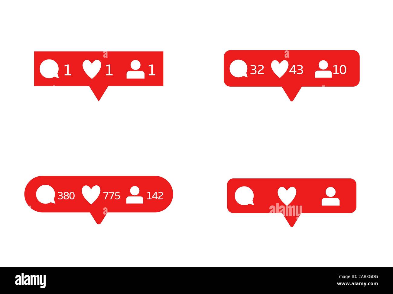 User interface like love Stock Vector Images - Alamy