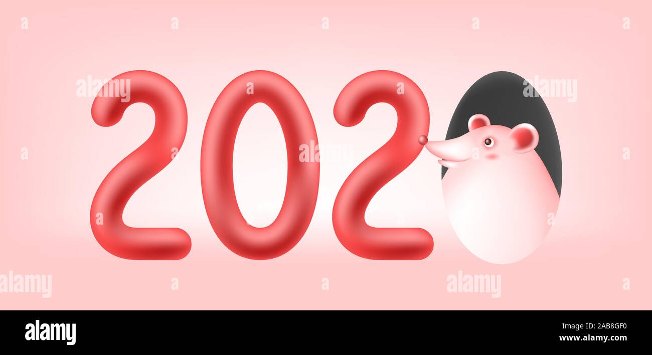 2020 calendar funny mouse Stock Vector Images - Alamy