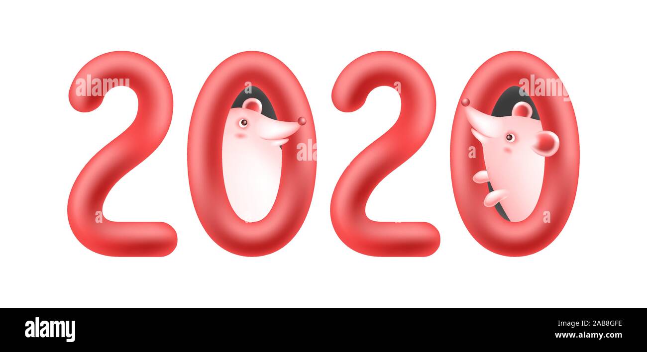 Funny concept rat year Stock Vector Images - Alamy