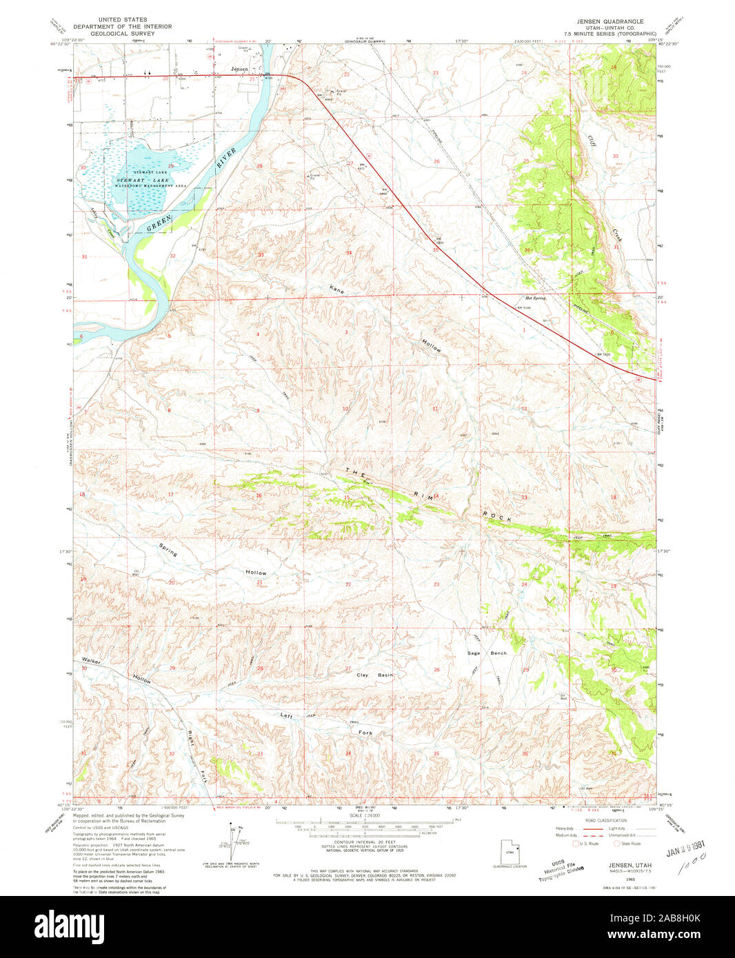 Jensen map hi-res stock photography and images - Alamy