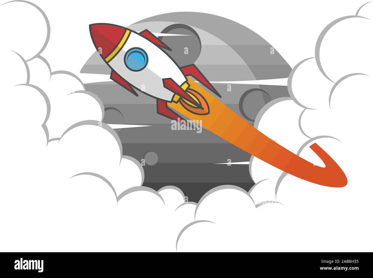 space shuttle rocket sign color logo logotype vector art Stock Vector ...