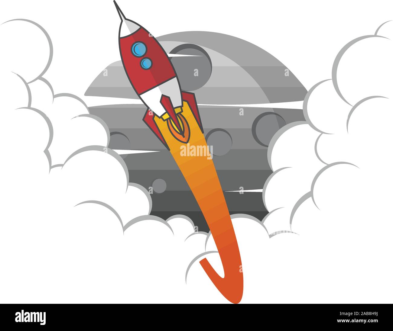 space shuttle rocket sign color logo logotype vector art Stock Vector ...