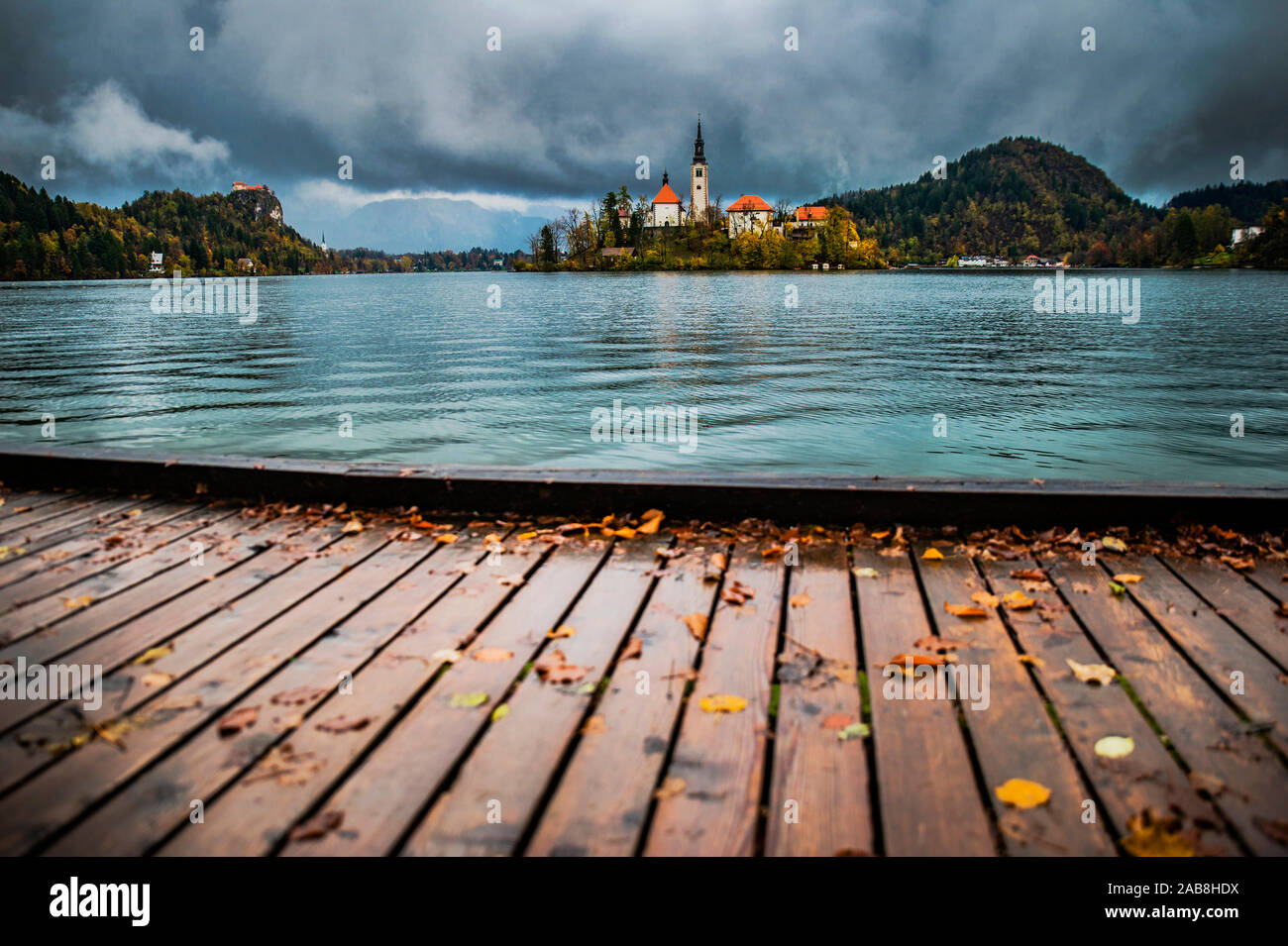 Amazing view in autumn bled hi-res stock photography and images - Alamy