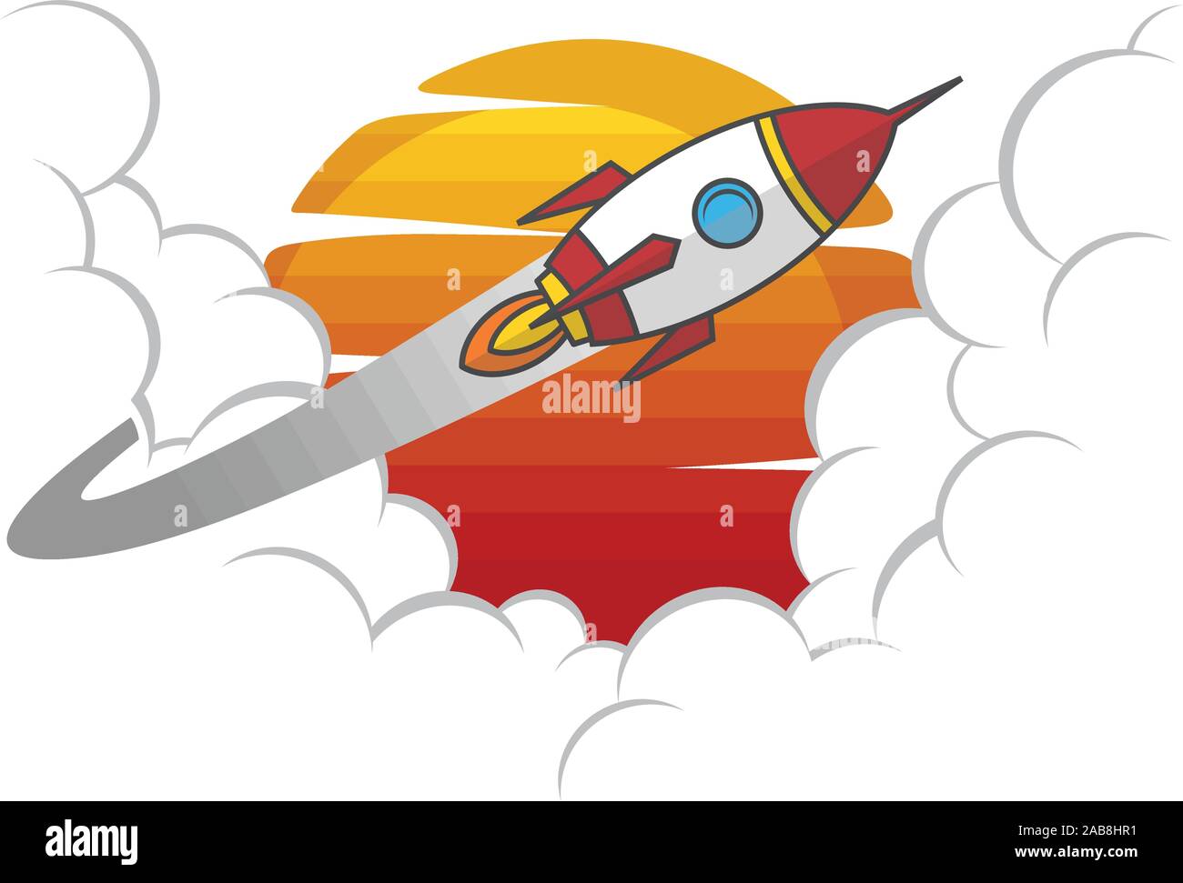 space shuttle rocket sign color logo logotype vector art Stock Vector ...