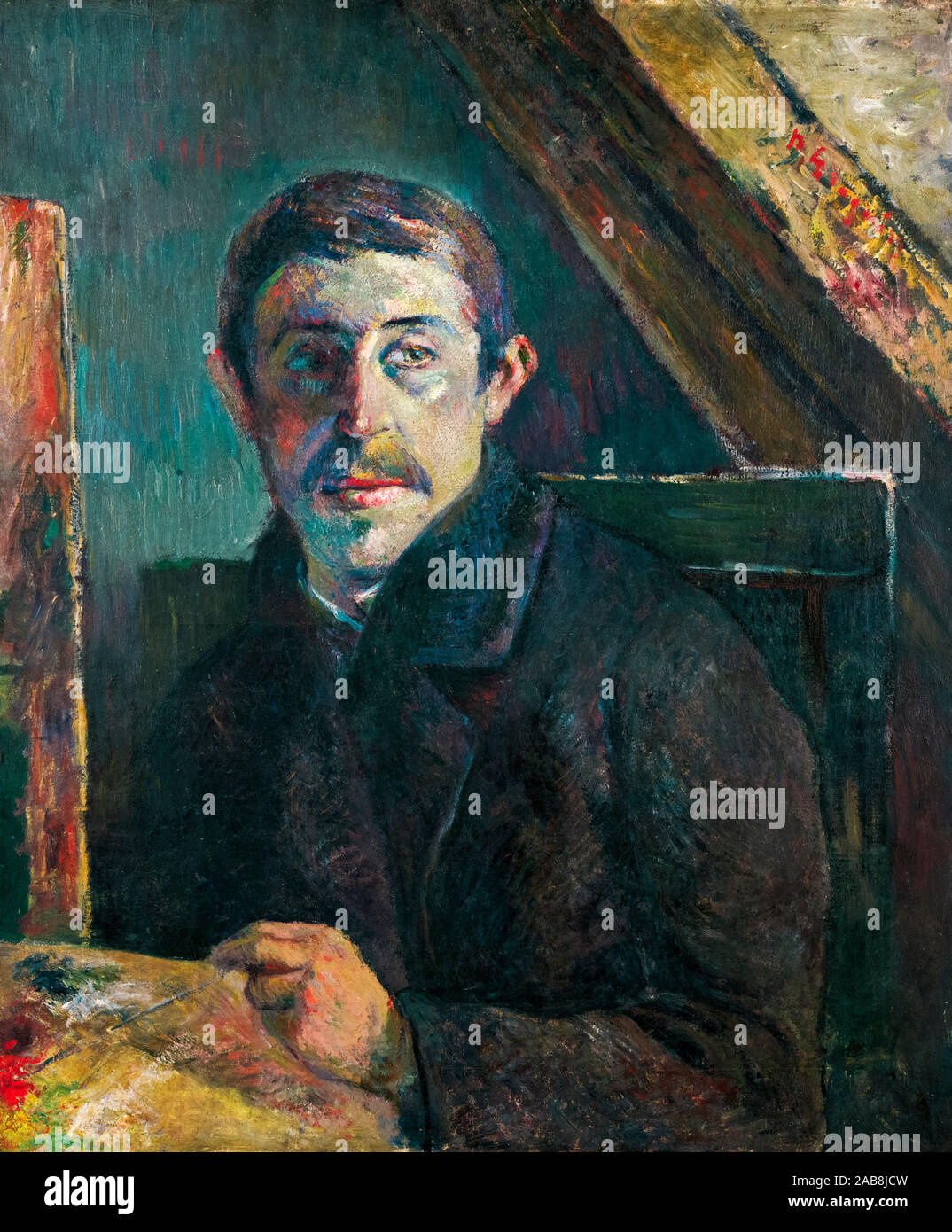 Paul Gauguin, Self portrait, painting, 1885 Stock Photo - Alamy
