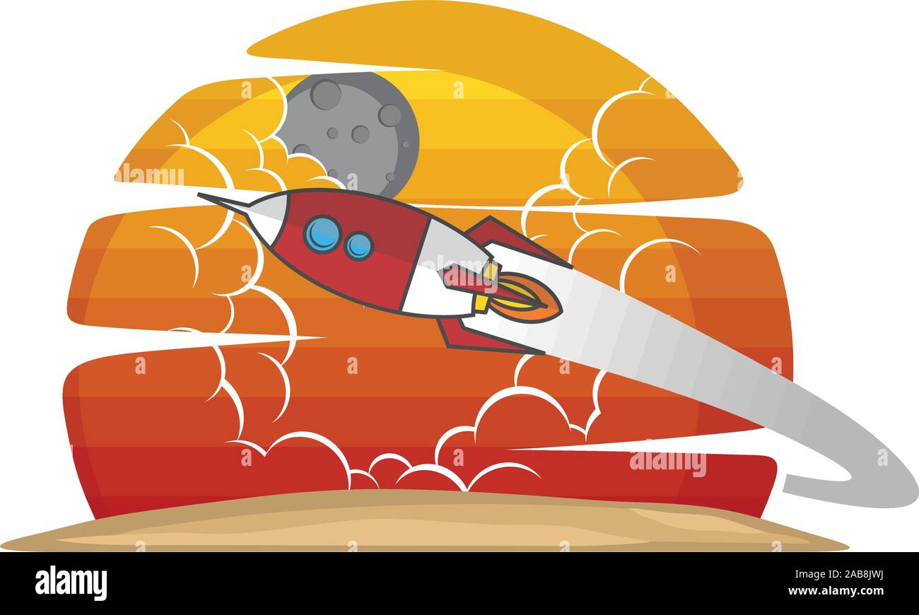 space shuttle rocket sign color logo logotype vector art Stock Vector ...