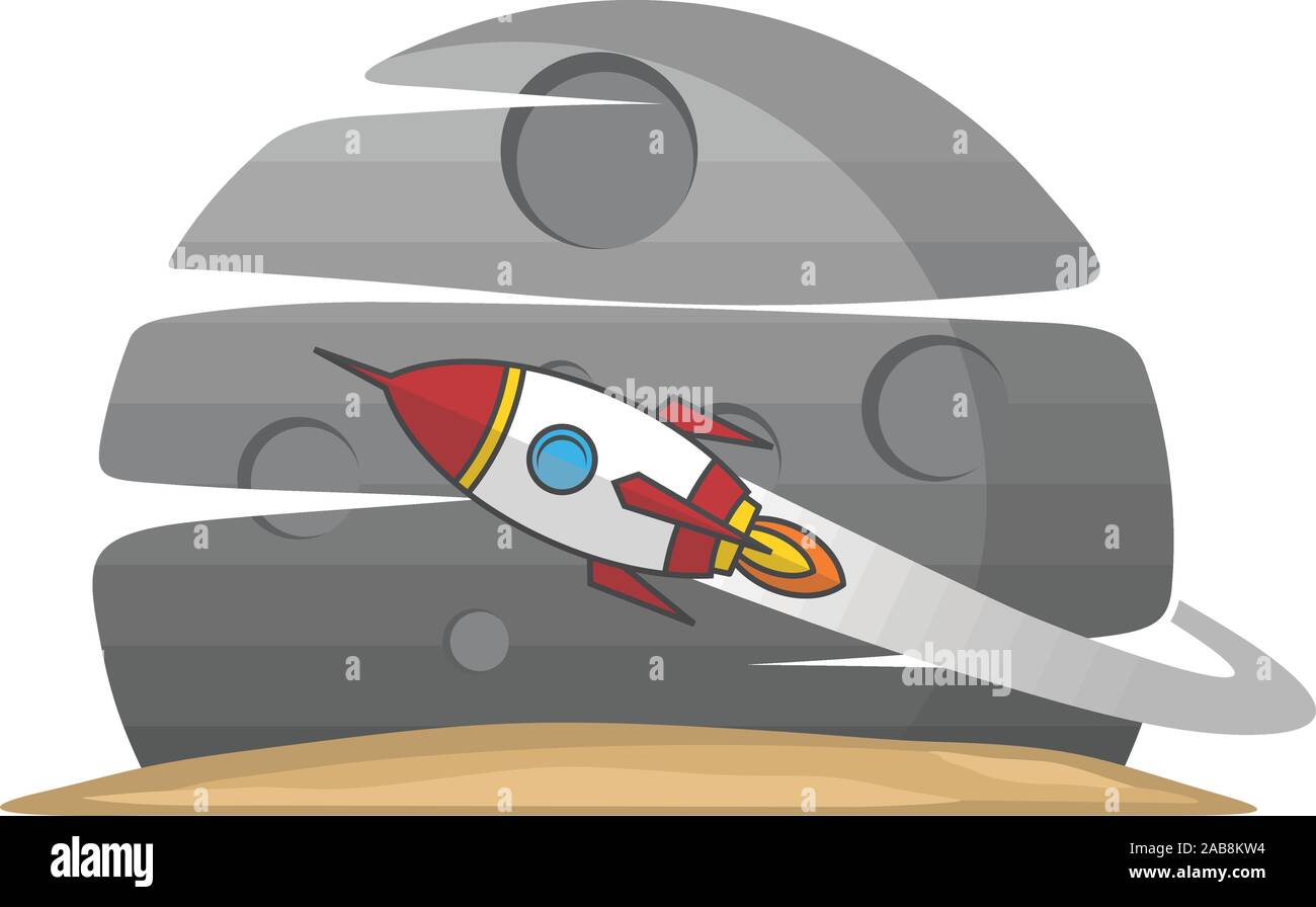 space shuttle rocket sign color logo logotype vector art Stock Vector ...