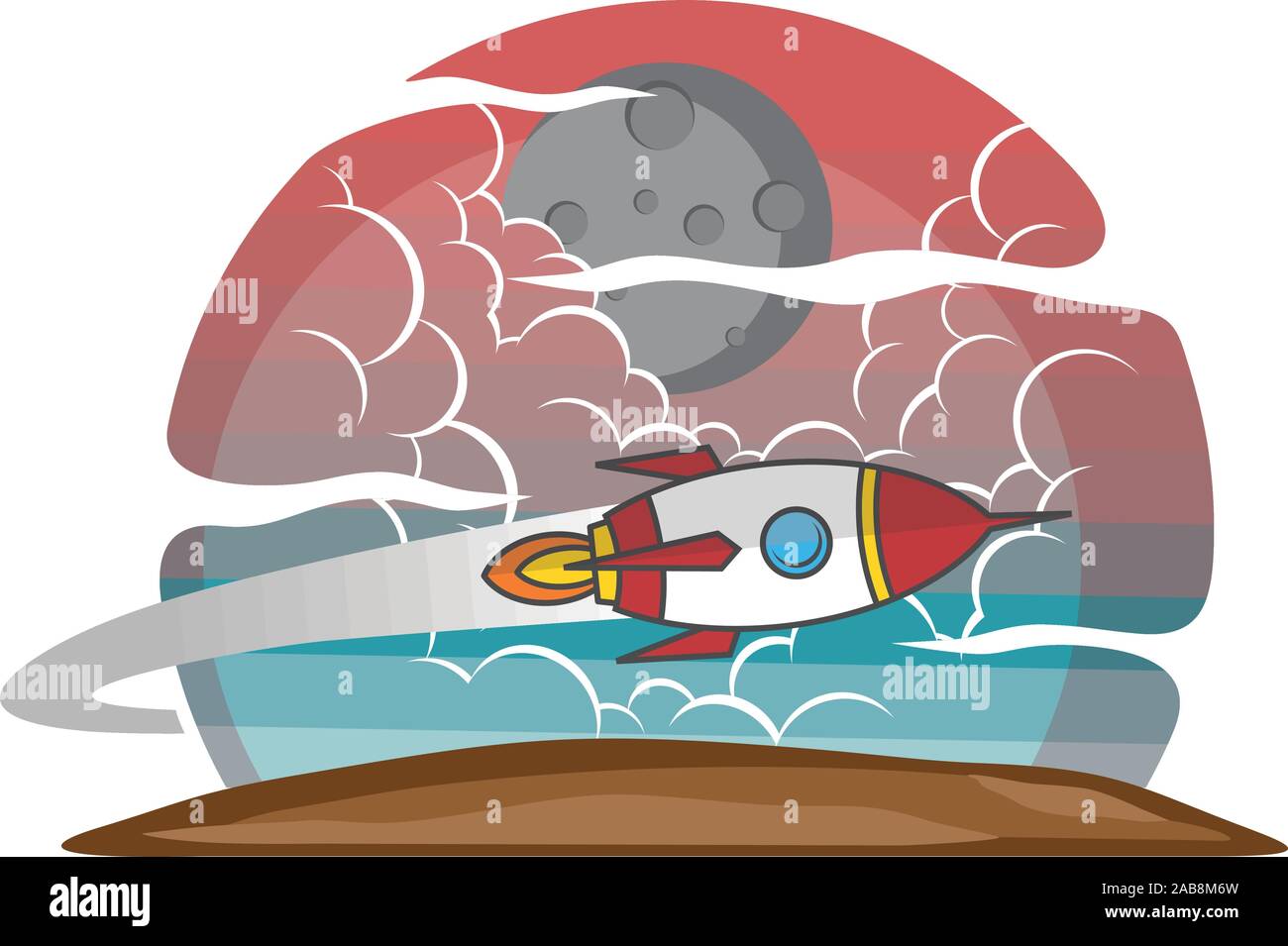 space shuttle rocket sign color logo logotype vector art Stock Vector ...