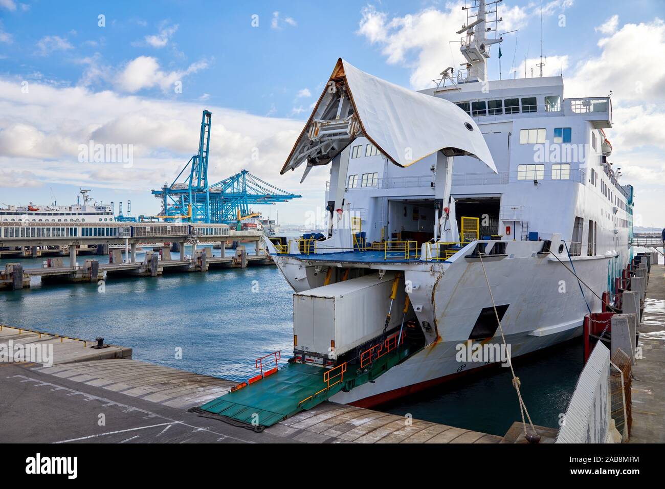 Truck ferry boat hi-res stock photography and images - Alamy