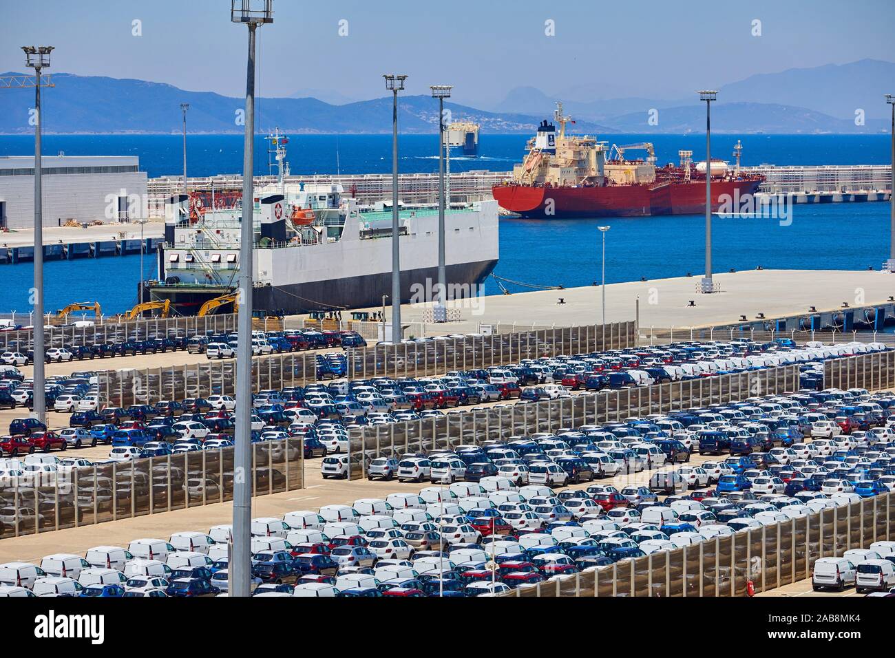 Morocco tangier med port car hi-res stock photography and images - Alamy