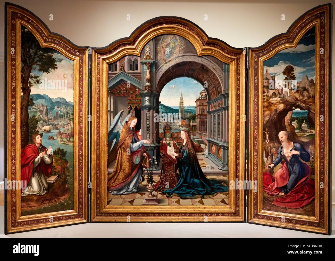 Joos van cleve annunciation hi-res stock photography and images - Alamy