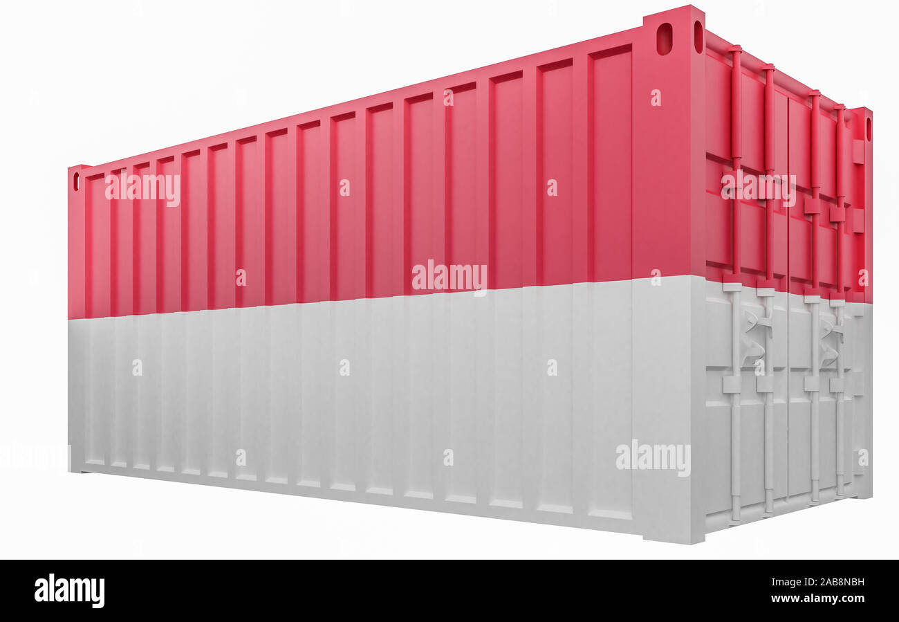 Indonesia shipping container Cut Out Stock Images & Pictures - Alamy