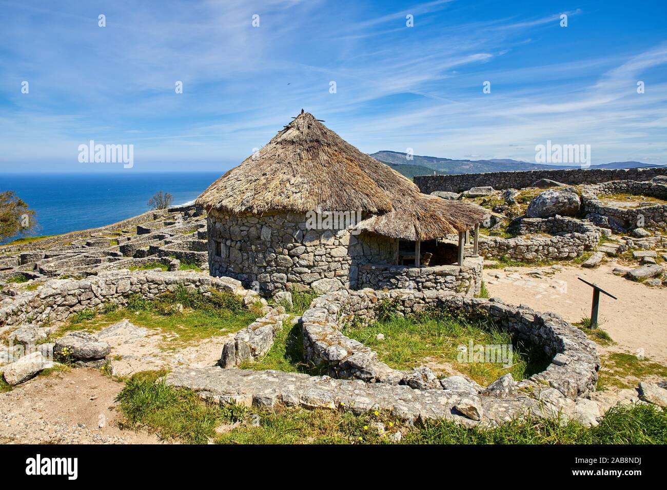 Celtic village of santa tecla galicia hi-res stock photography and ...