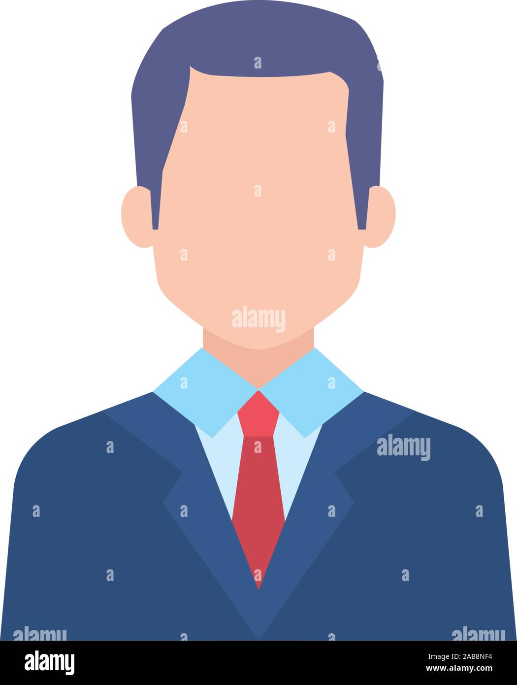 business man flat style icon vector illustration design Stock Vector ...