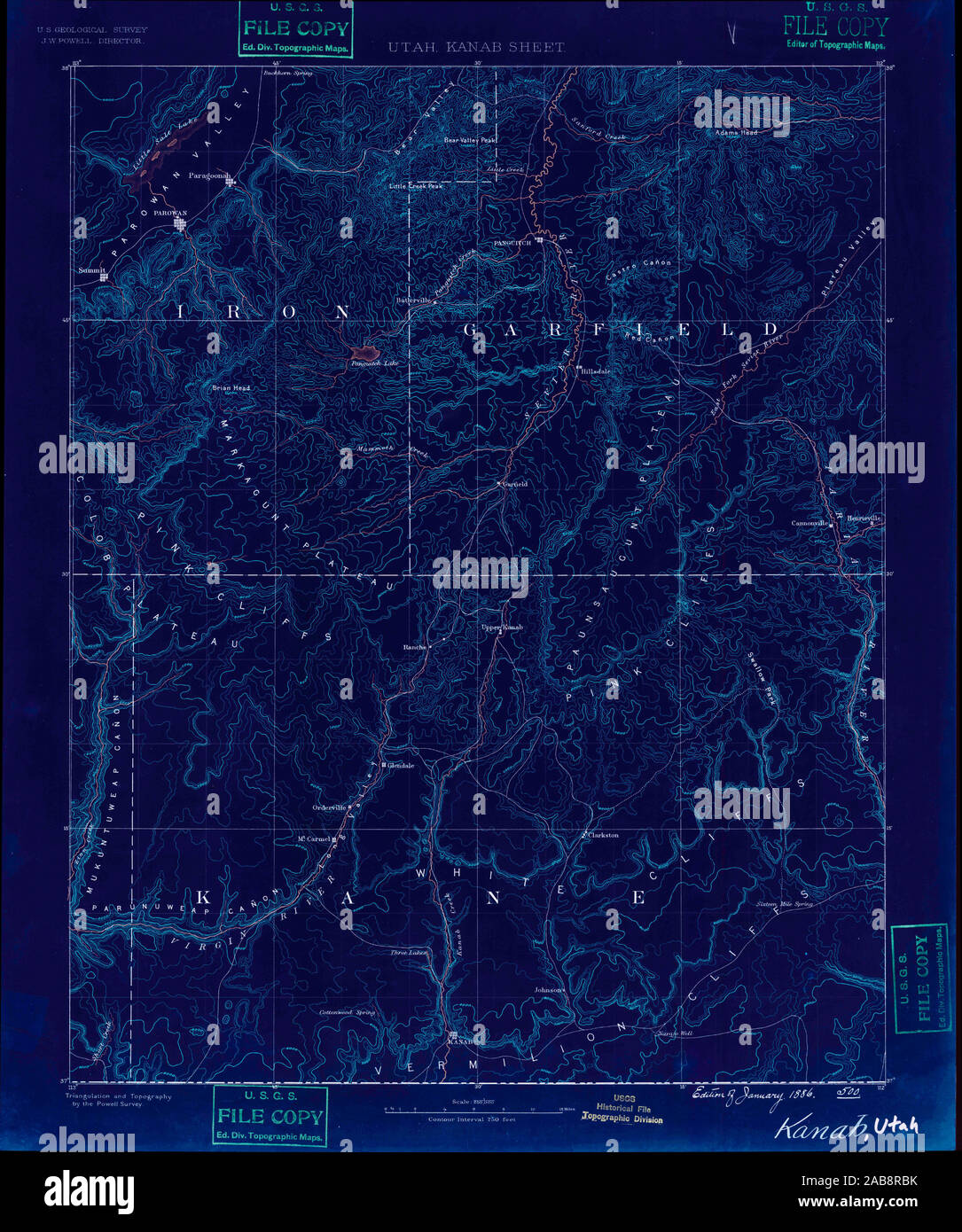 Map of kanab hi-res stock photography and images - Alamy