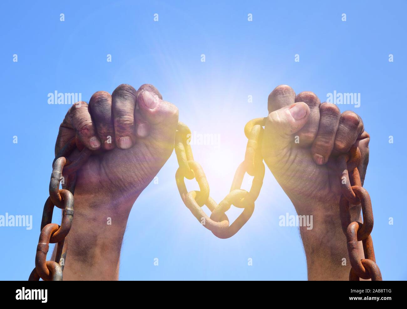 Broken Chain Hands Freedom High Resolution Stock Photography and Images ...