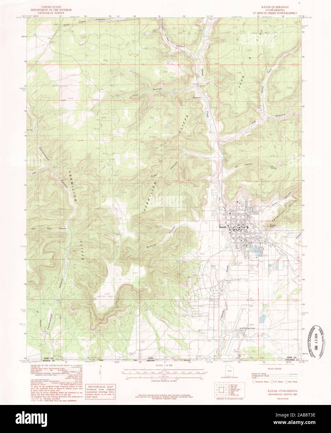 Map of kanab hi-res stock photography and images - Alamy