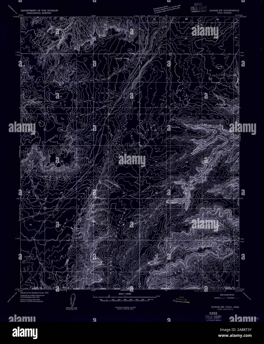 Map of kanab hi-res stock photography and images - Alamy