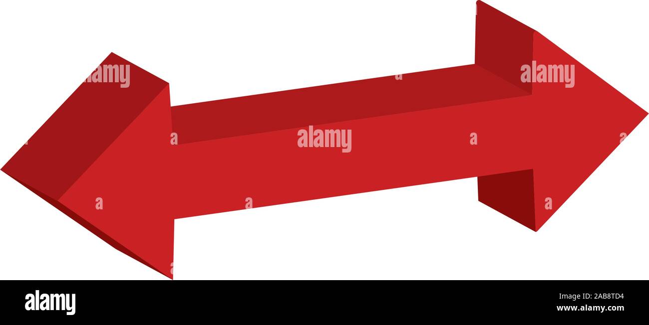 right and left arrow 3d style icon vector illustration design Stock ...