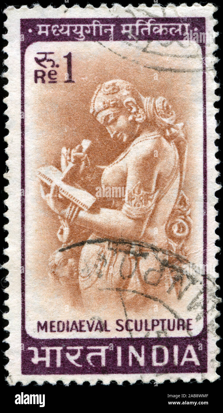Medieval sculpture postage stamp hi-res stock photography and images ...