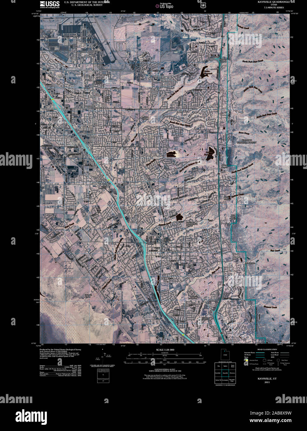 Map of kaysville hi-res stock photography and images - Alamy