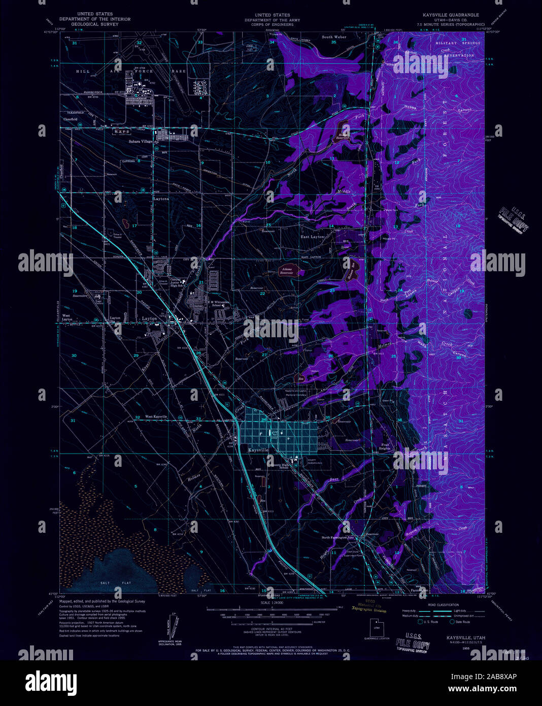 Map of kaysville hi-res stock photography and images - Alamy