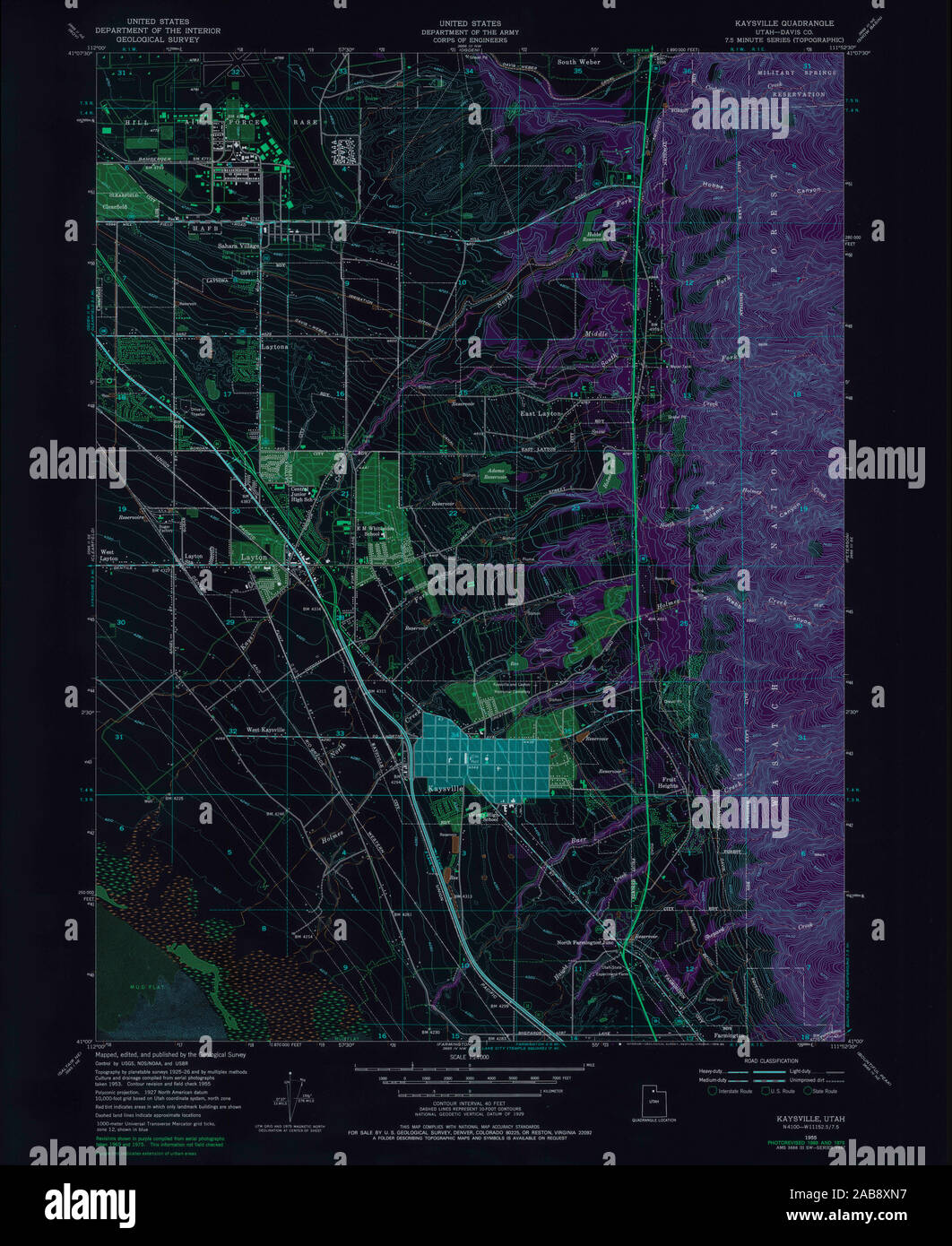 Map of kaysville hi-res stock photography and images - Alamy