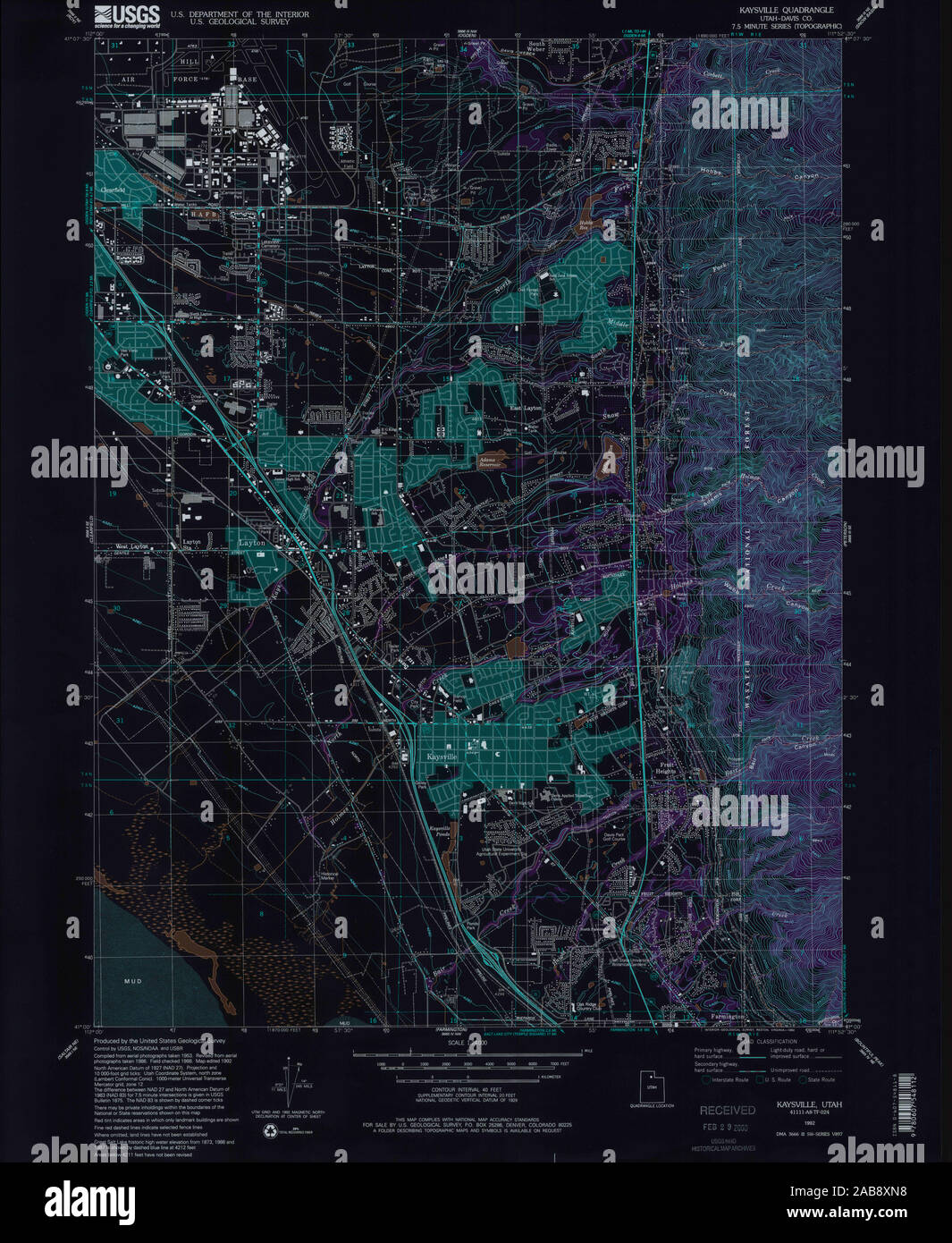 Map of kaysville hi-res stock photography and images - Alamy