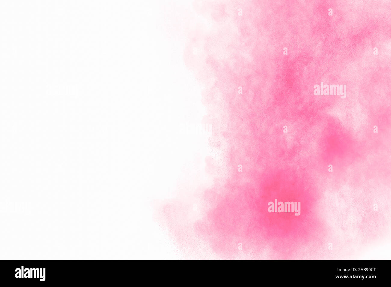 Pink powder explosion on white background.Pink dust splashing Stock ...