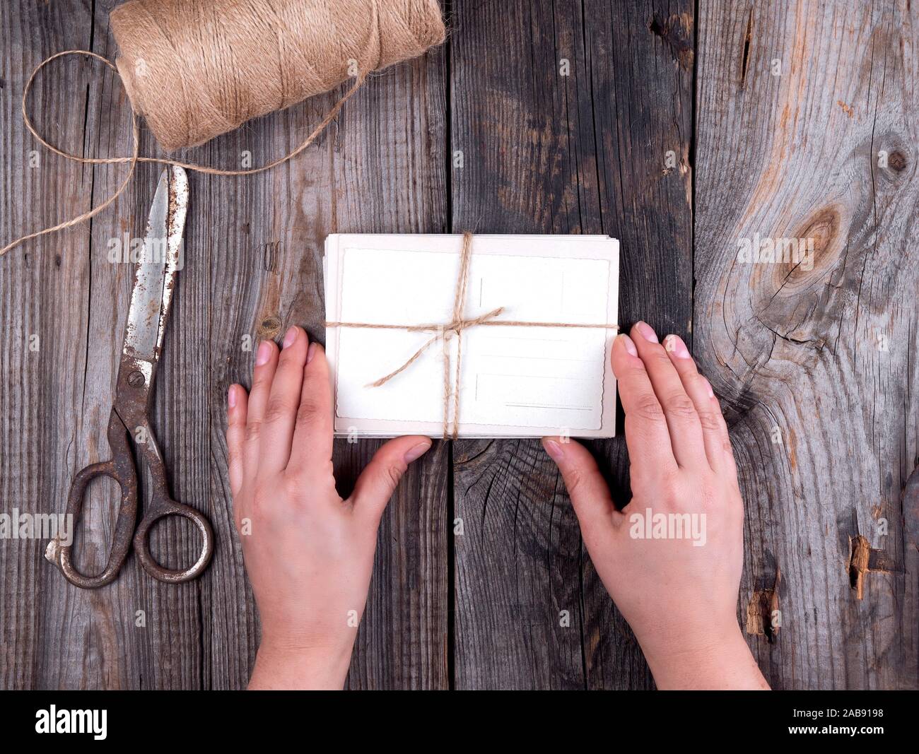 Old Postcards Blank High Resolution Stock Photography and Images - Alamy