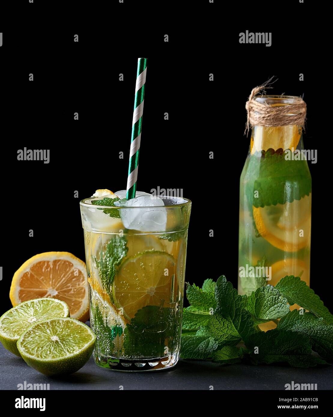 Half full glass lemonade hi-res stock photography and images - Alamy