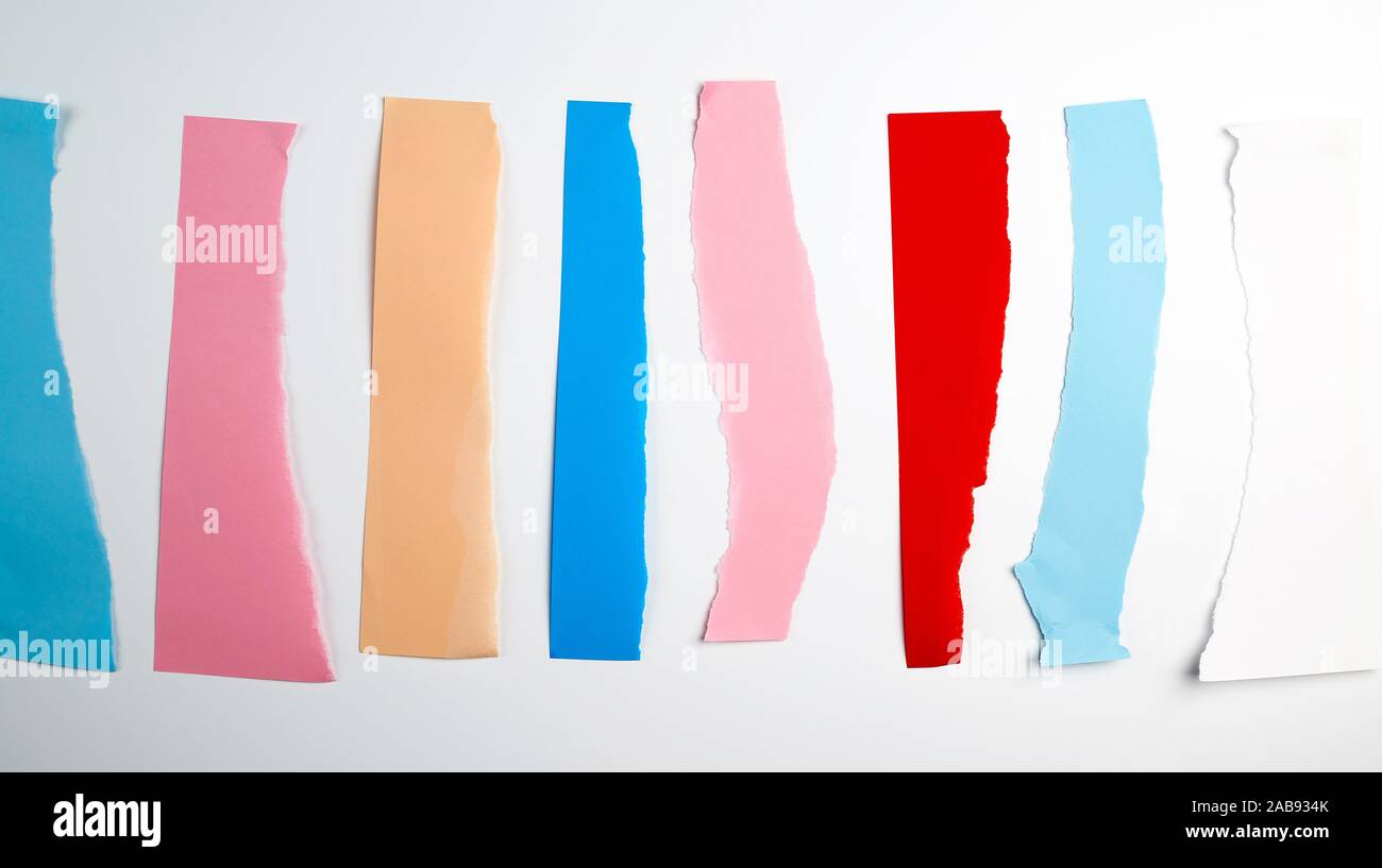 Coloured strips of paper hi-res stock photography and images - Alamy