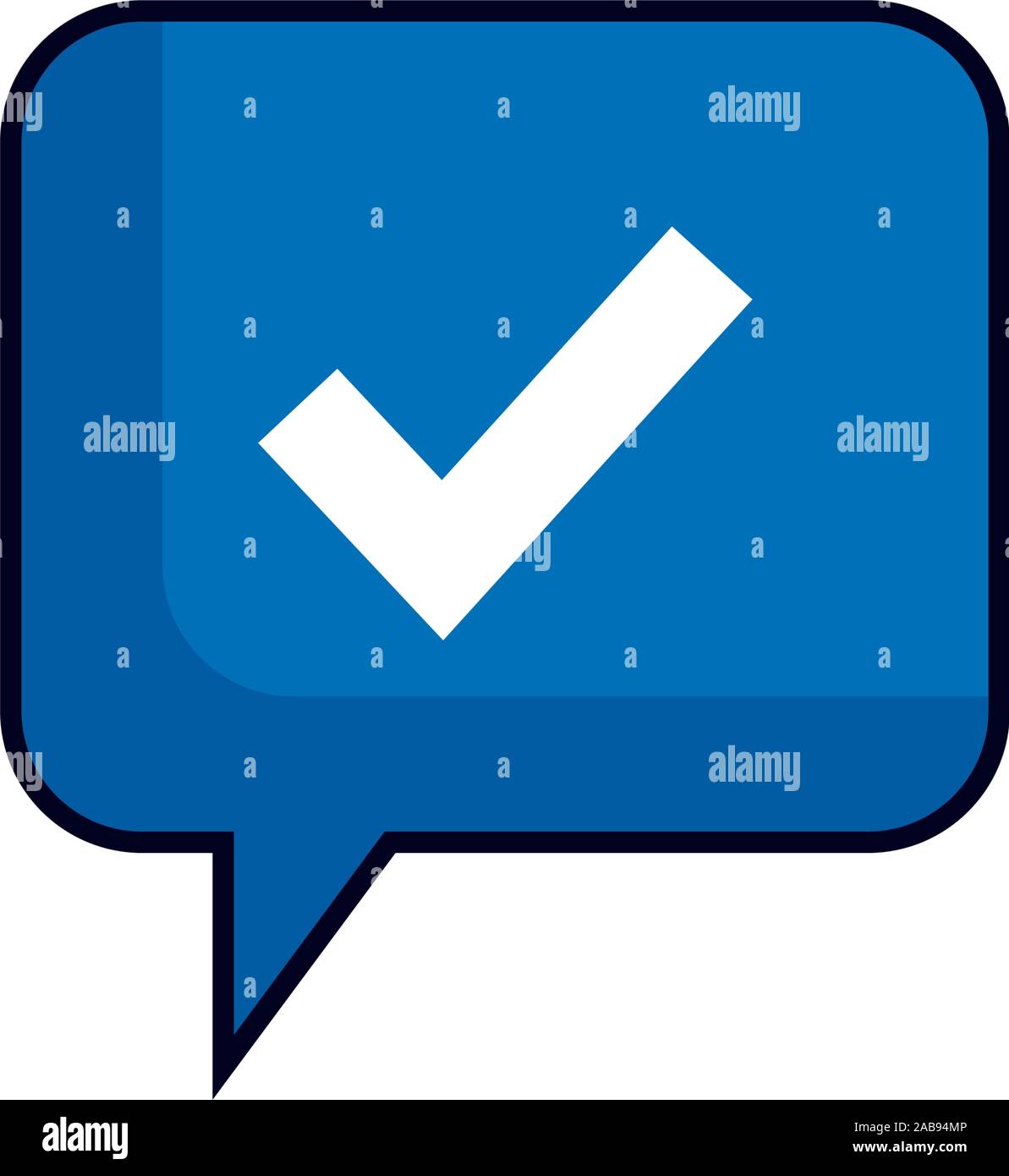 cyber security speech bubble detailed style icon vector illustration ...