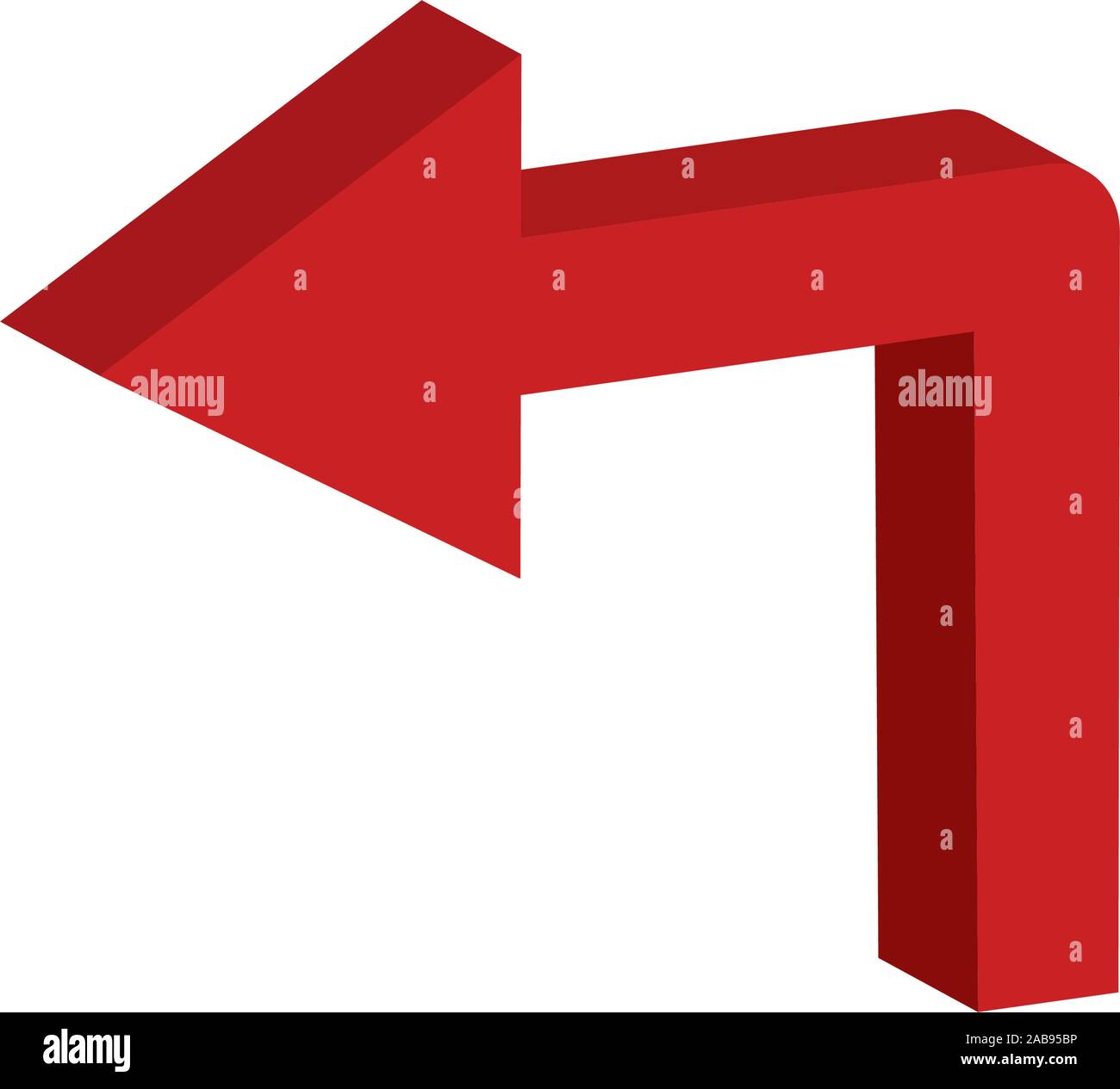 arrow left direction 3d style icon vector illustration design Stock ...