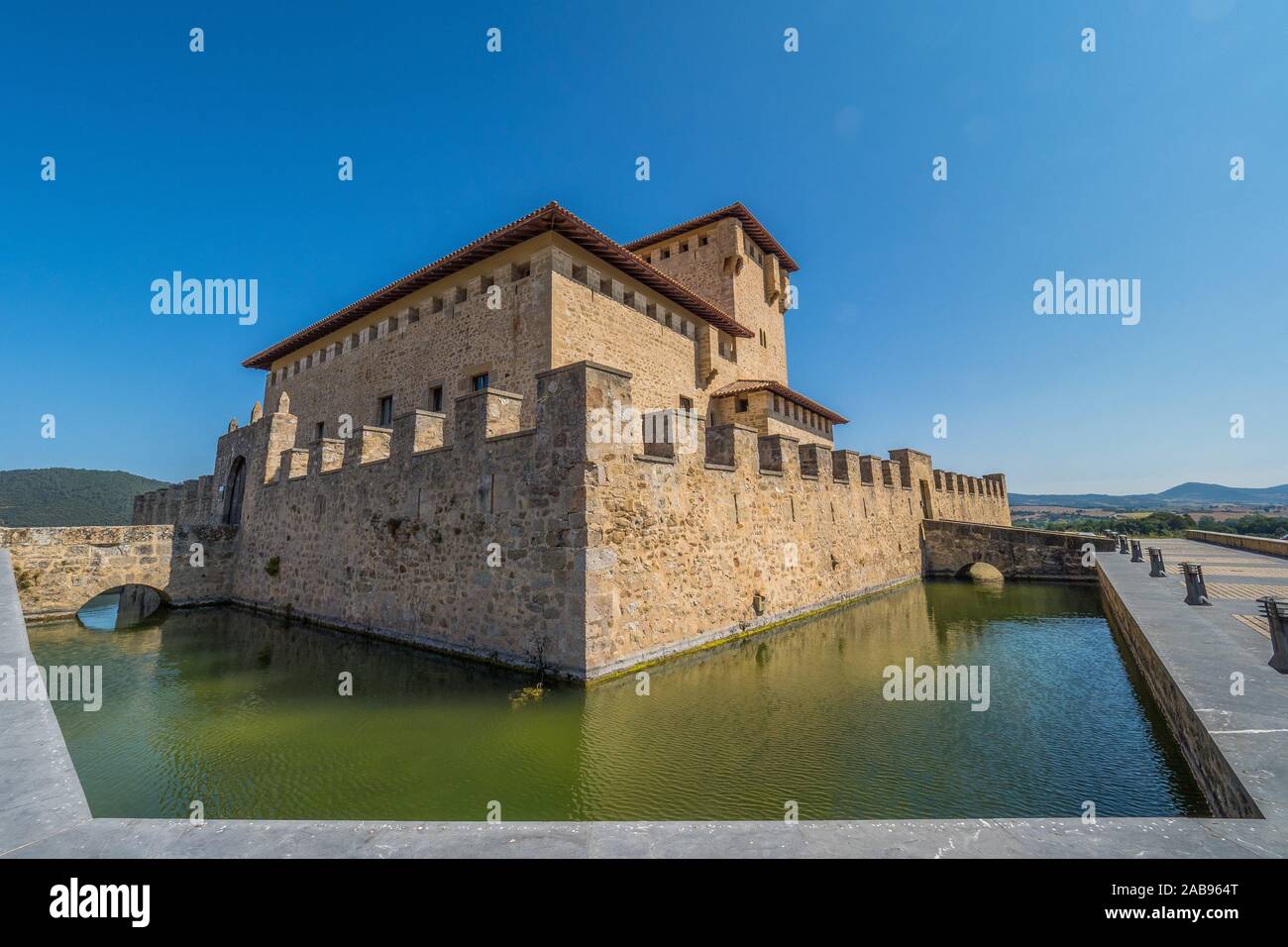 Medieval tower house in Spain Stock Photo - Alamy