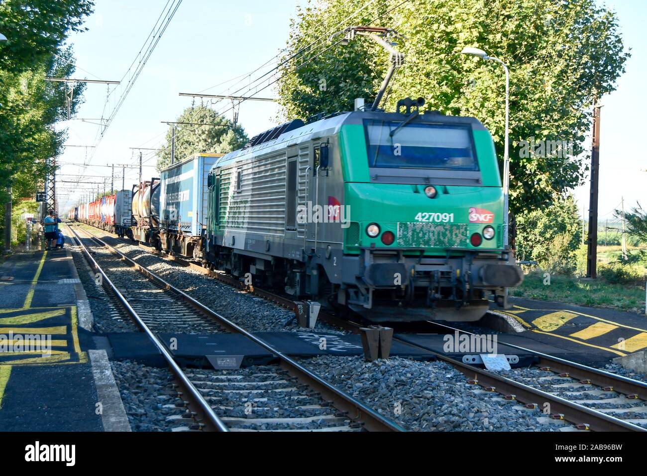 Freight train france hi-res stock photography and images - Alamy