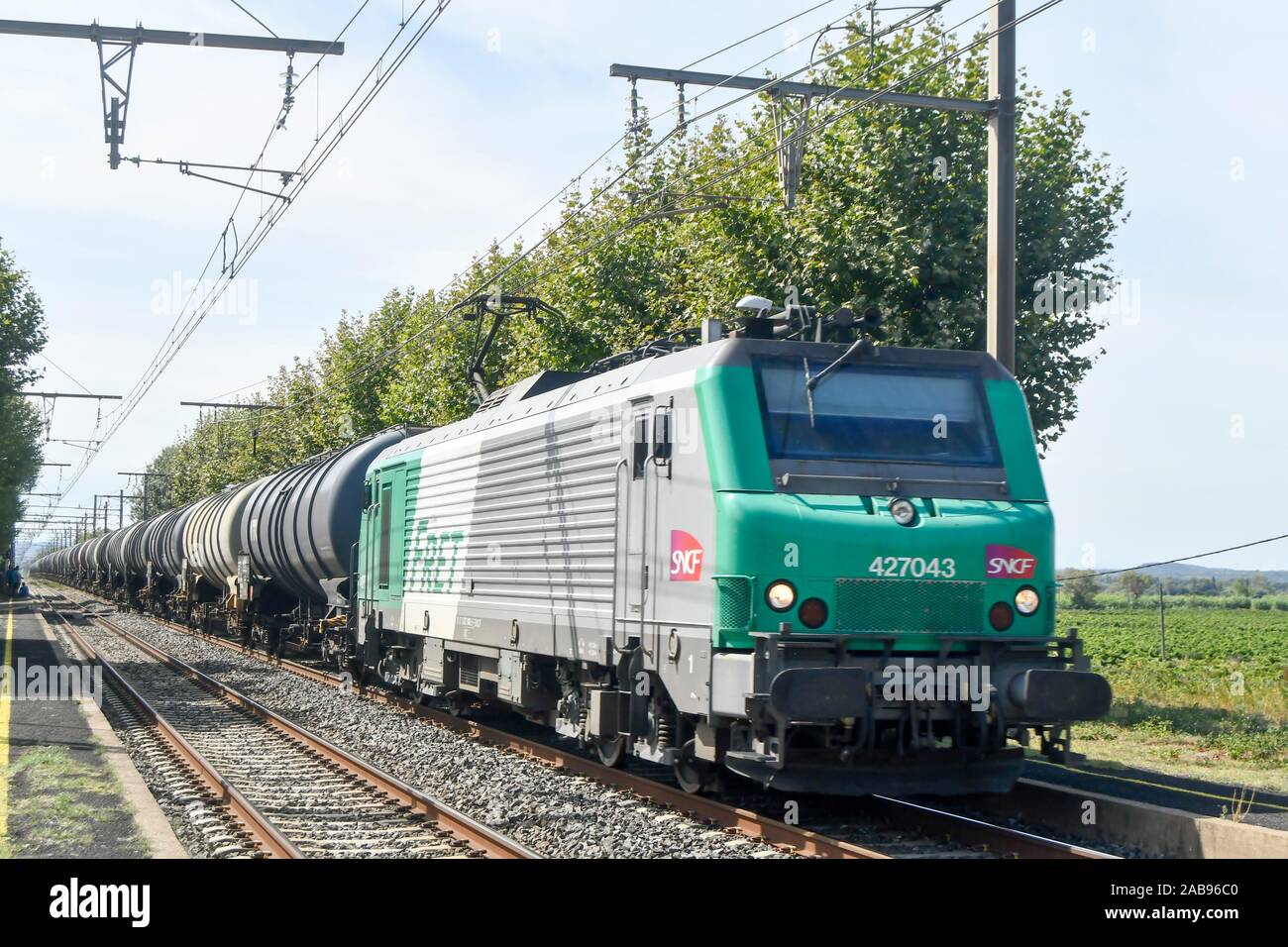 Freight train france hi-res stock photography and images - Alamy