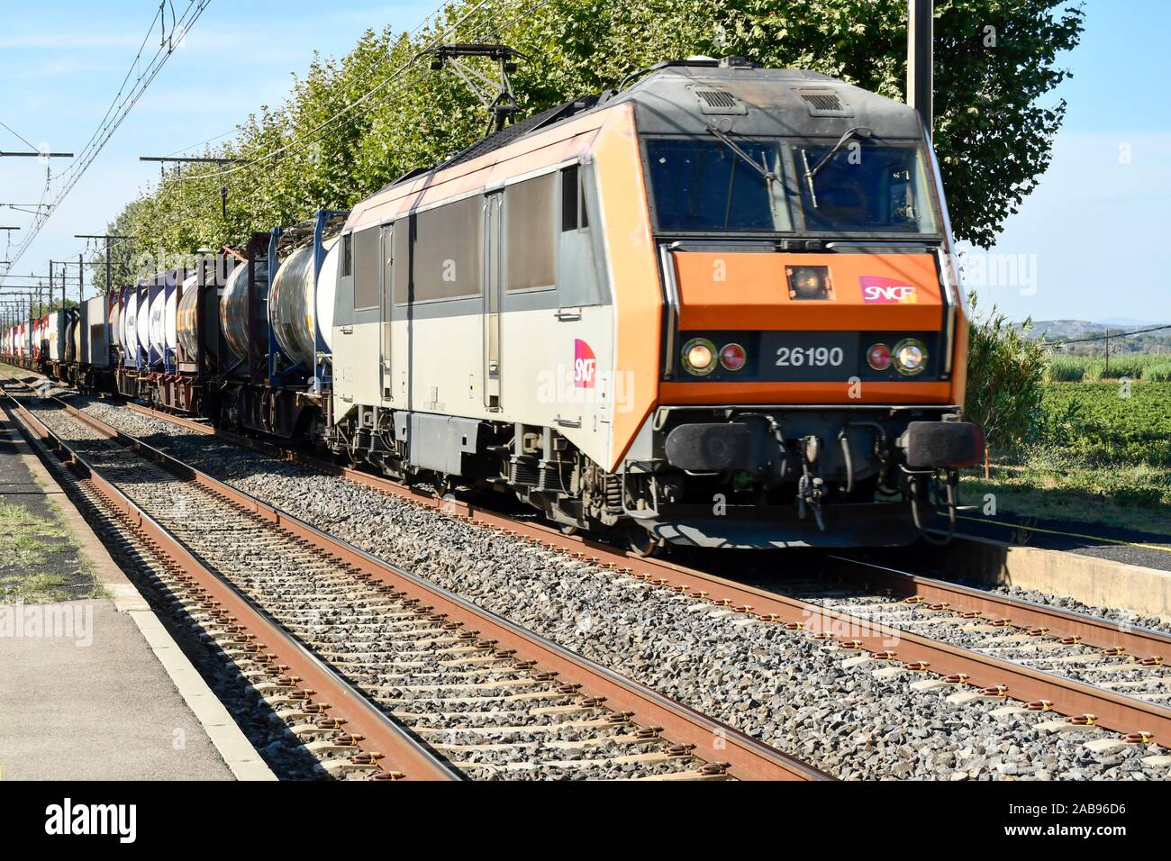Freight train france hi-res stock photography and images - Alamy
