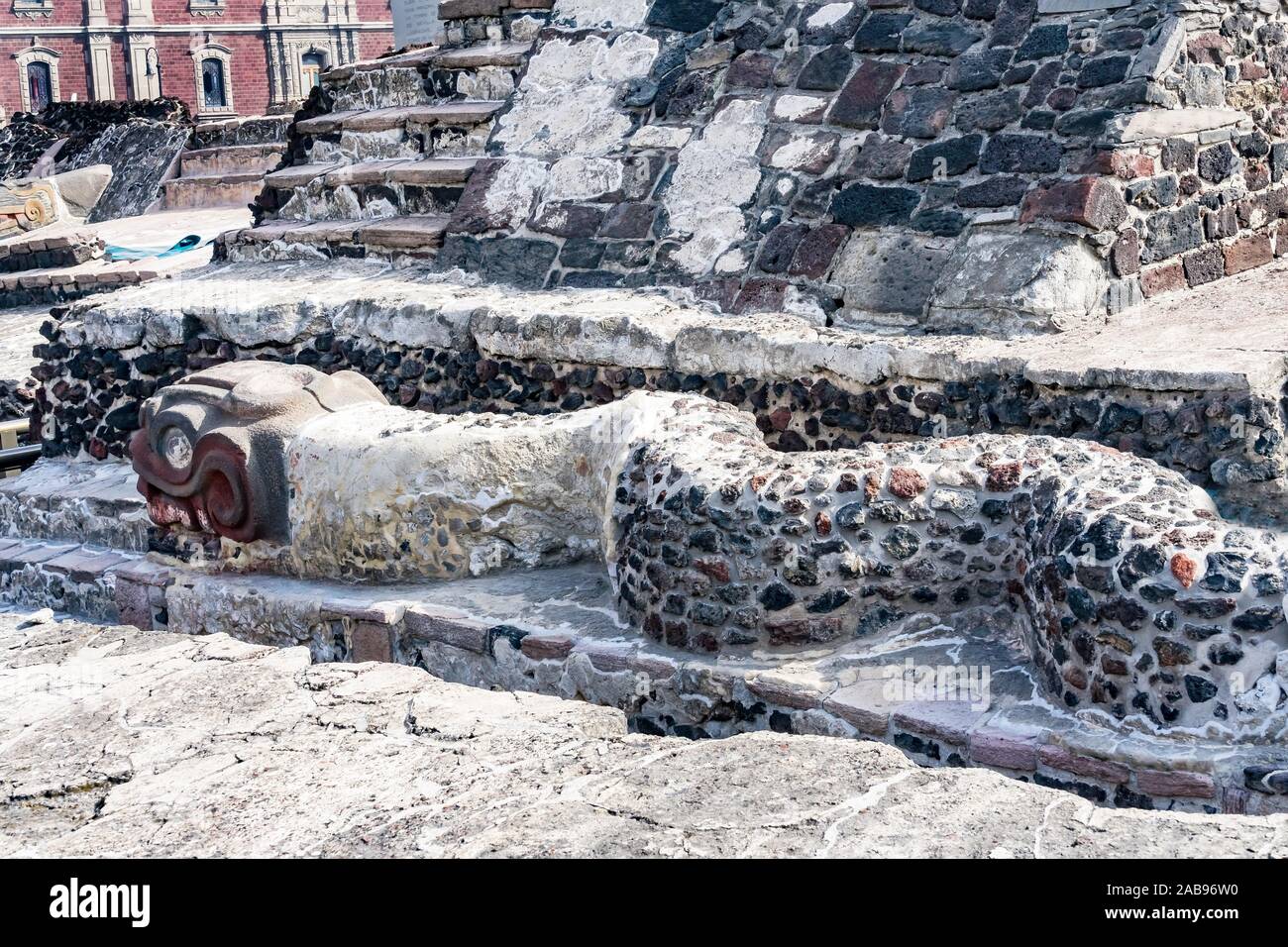 Aztec Stone Snake Stone Sculpture High Resolution Stock Photography and ...
