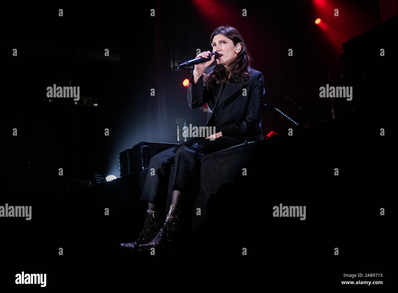 Torino, Italy. 25th Nov, 2019. The Italian singer and songwriter Elisa ...