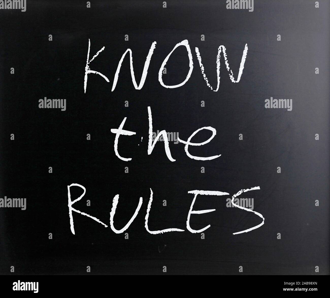 Know The Rules Word High Resolution Stock Photography and Images - Alamy