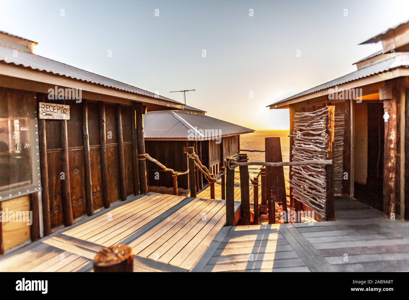 Sunset in Namibia, Africa Stock Photo - Alamy
