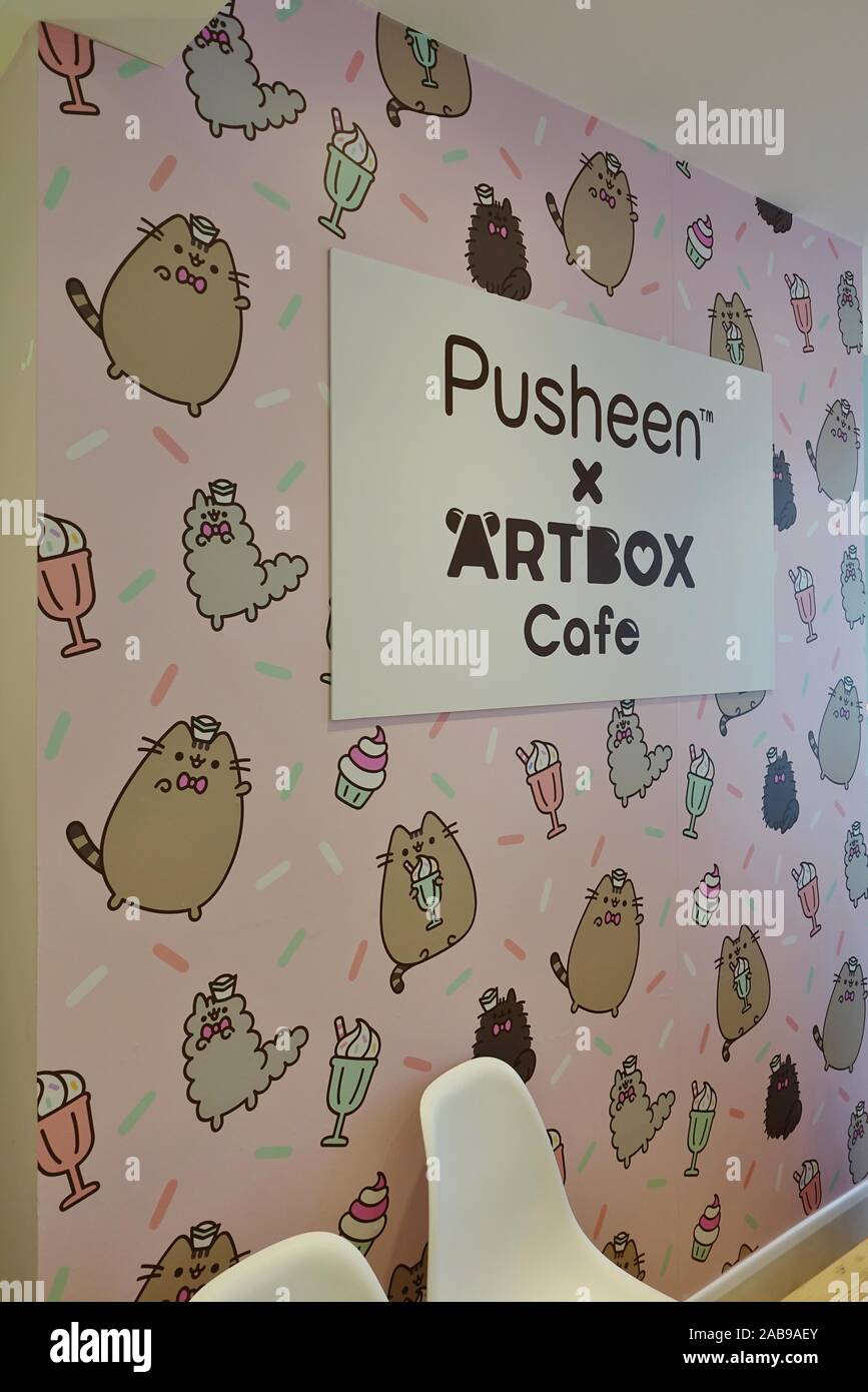 BRIGHTON, UNITED KINGDOM -28 SEP 2019- View of the Pusheen Snack ...