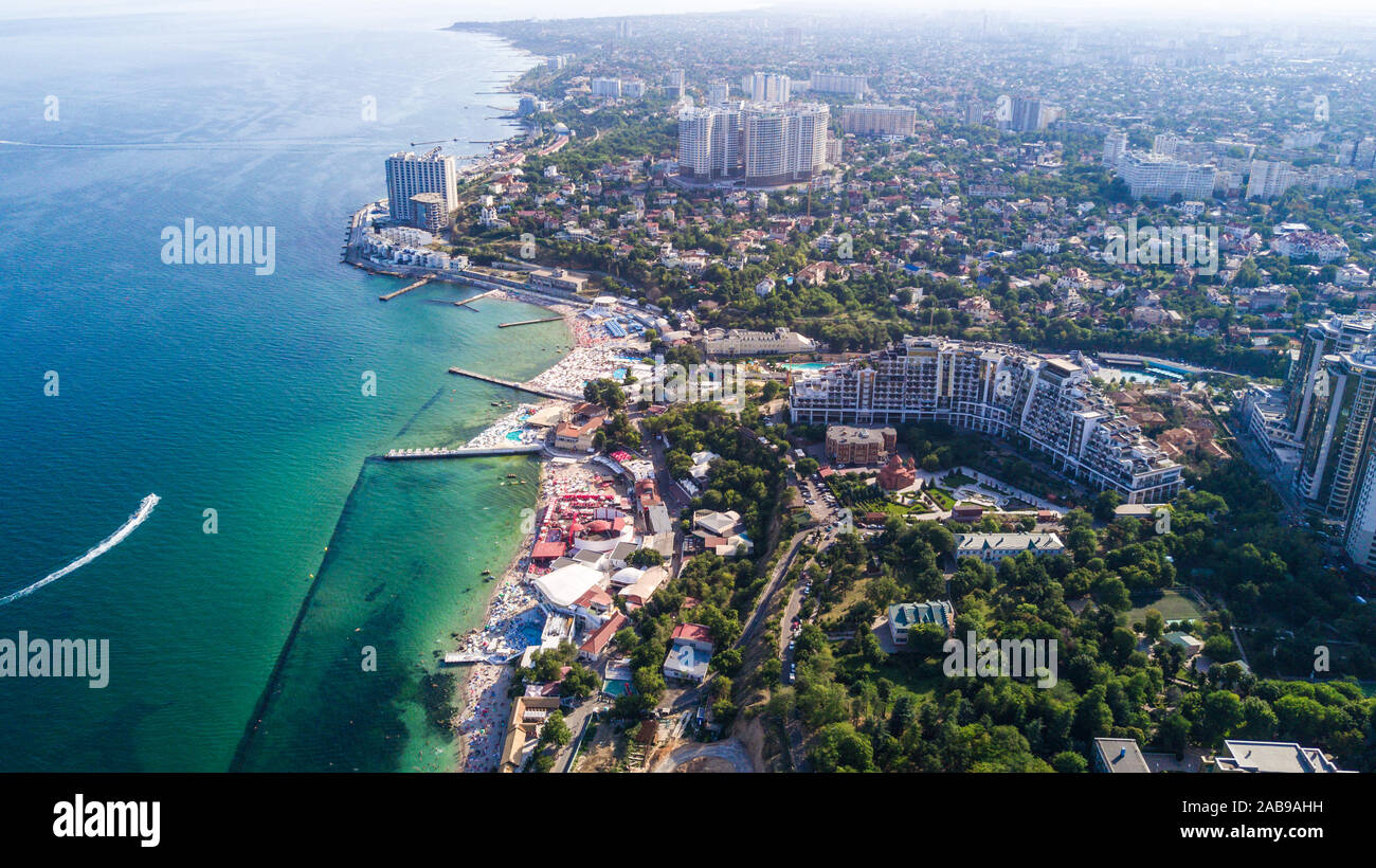 Aerial view of Odessa city historical city centre in Ukraine Stock ...