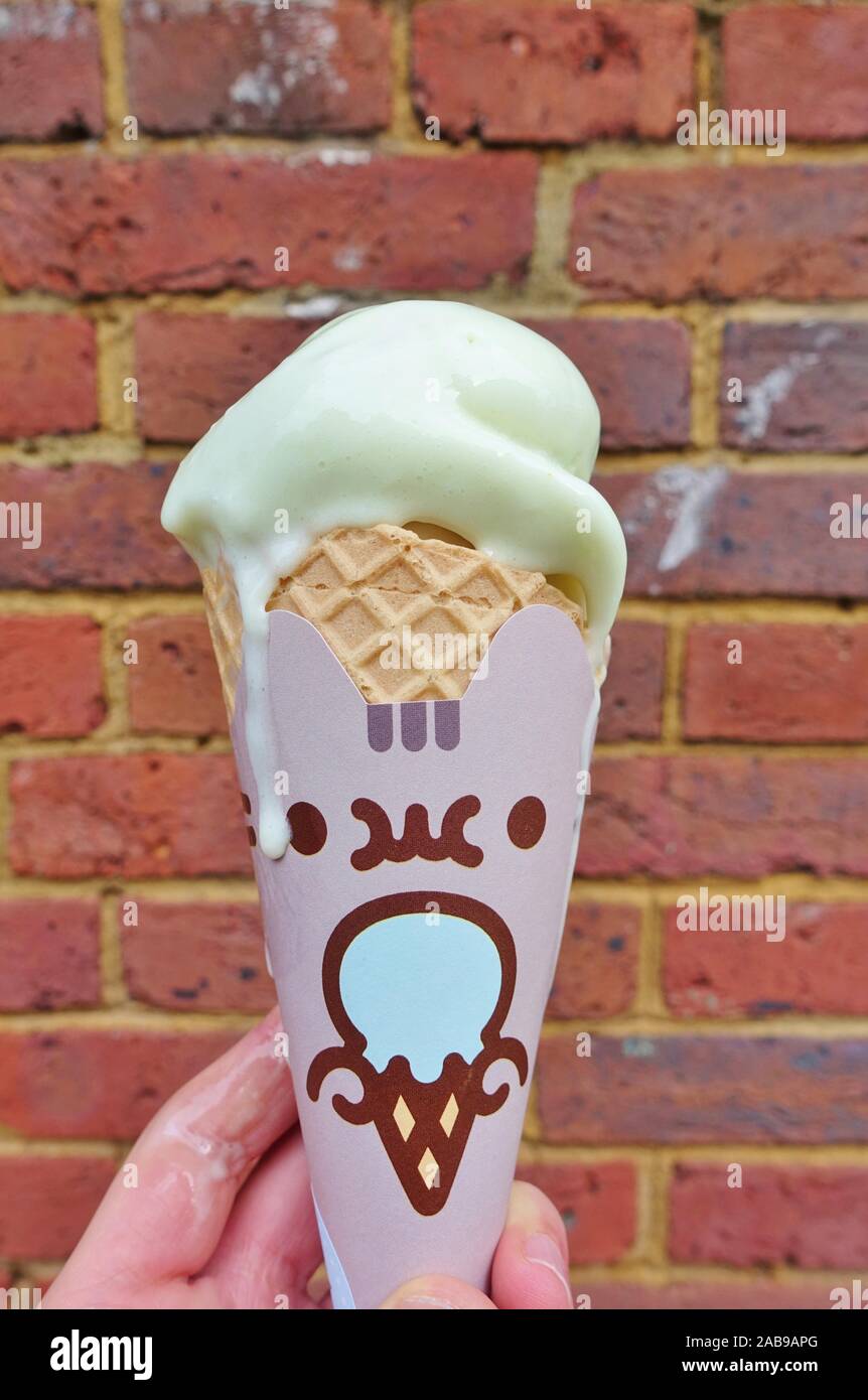 BRIGHTON, UNITED KINGDOM -28 SEP 2019- View of the Pusheen Snack ...