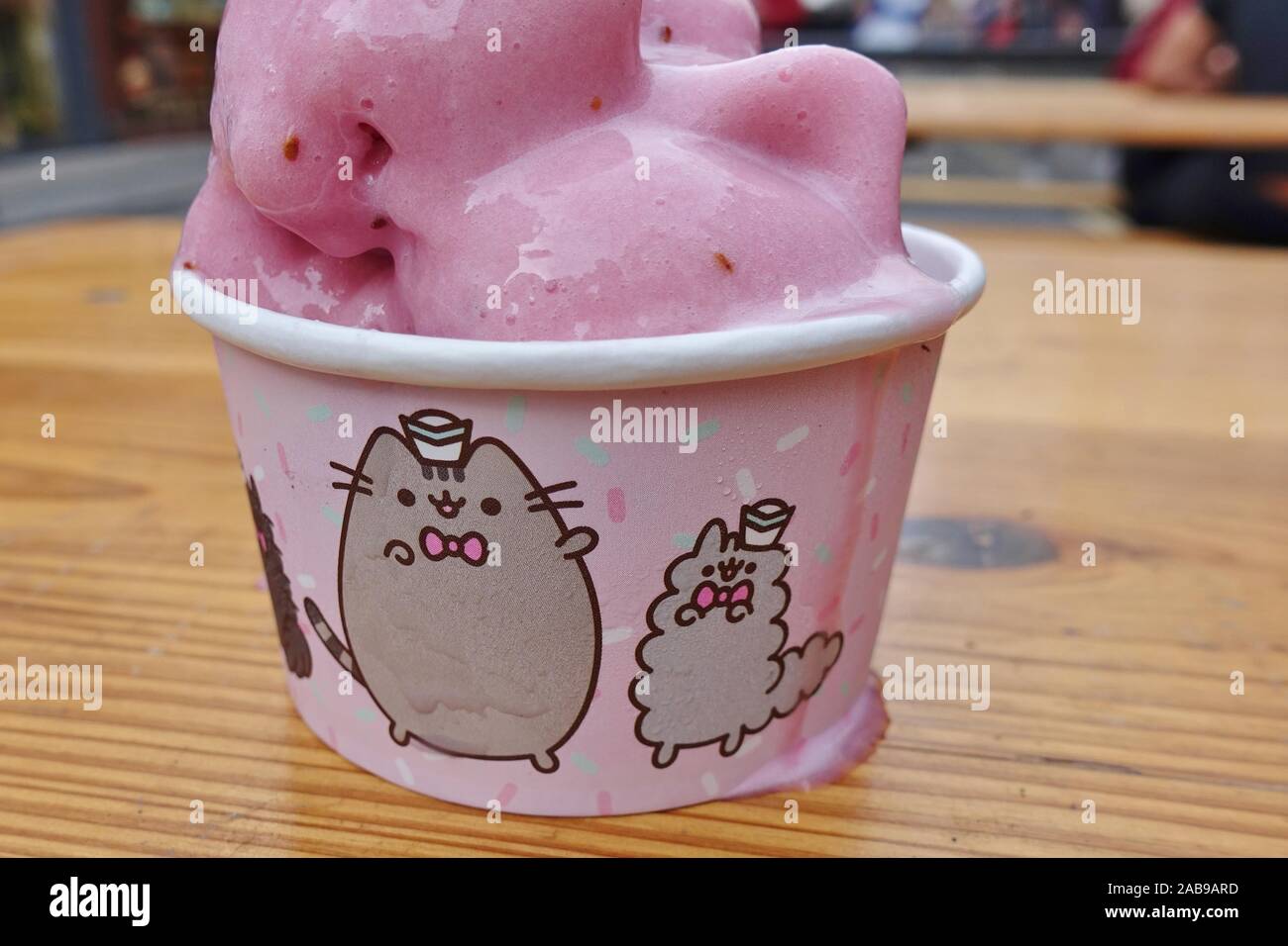 BRIGHTON, UNITED KINGDOM -28 SEP 2019- View of the Pusheen Snack ...