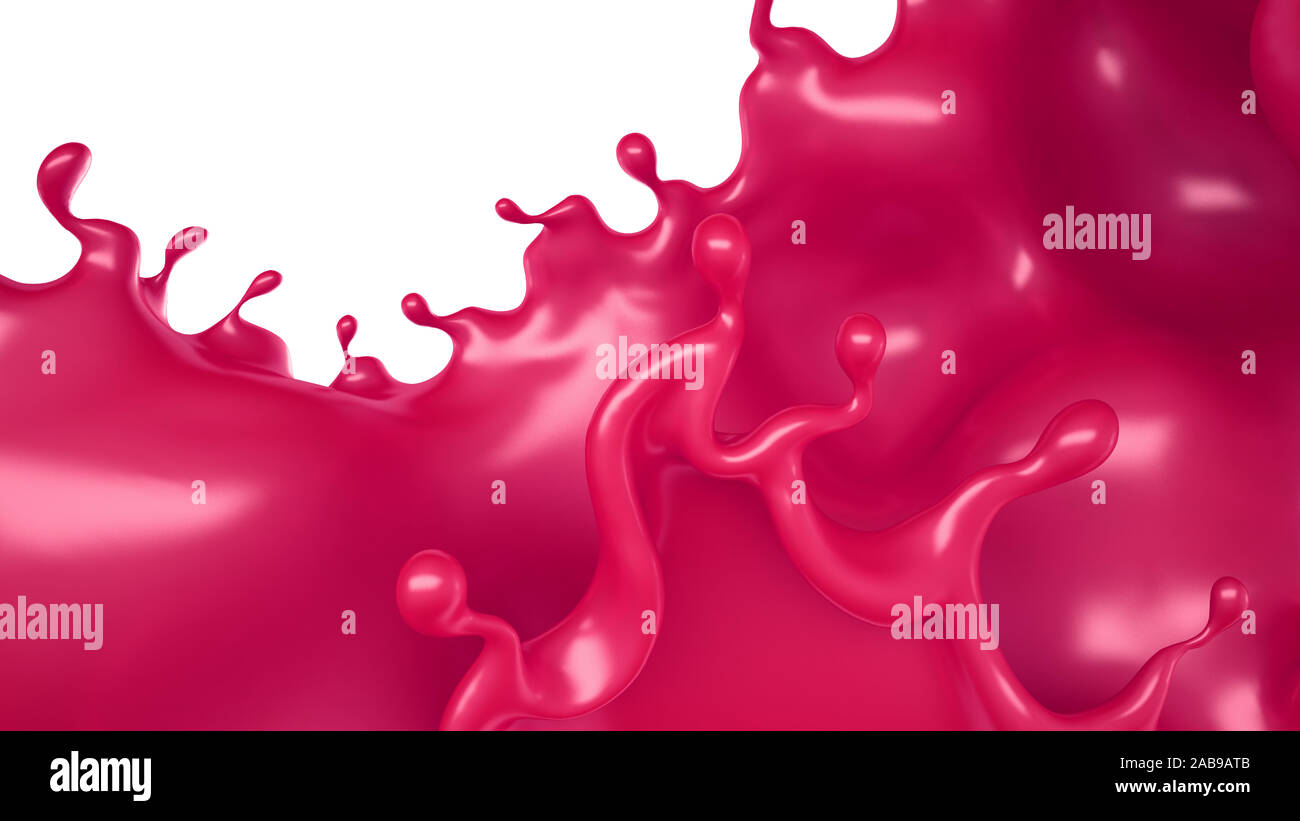 Splash of paint.3d rendering, 3d illustration Stock Photo - Alamy