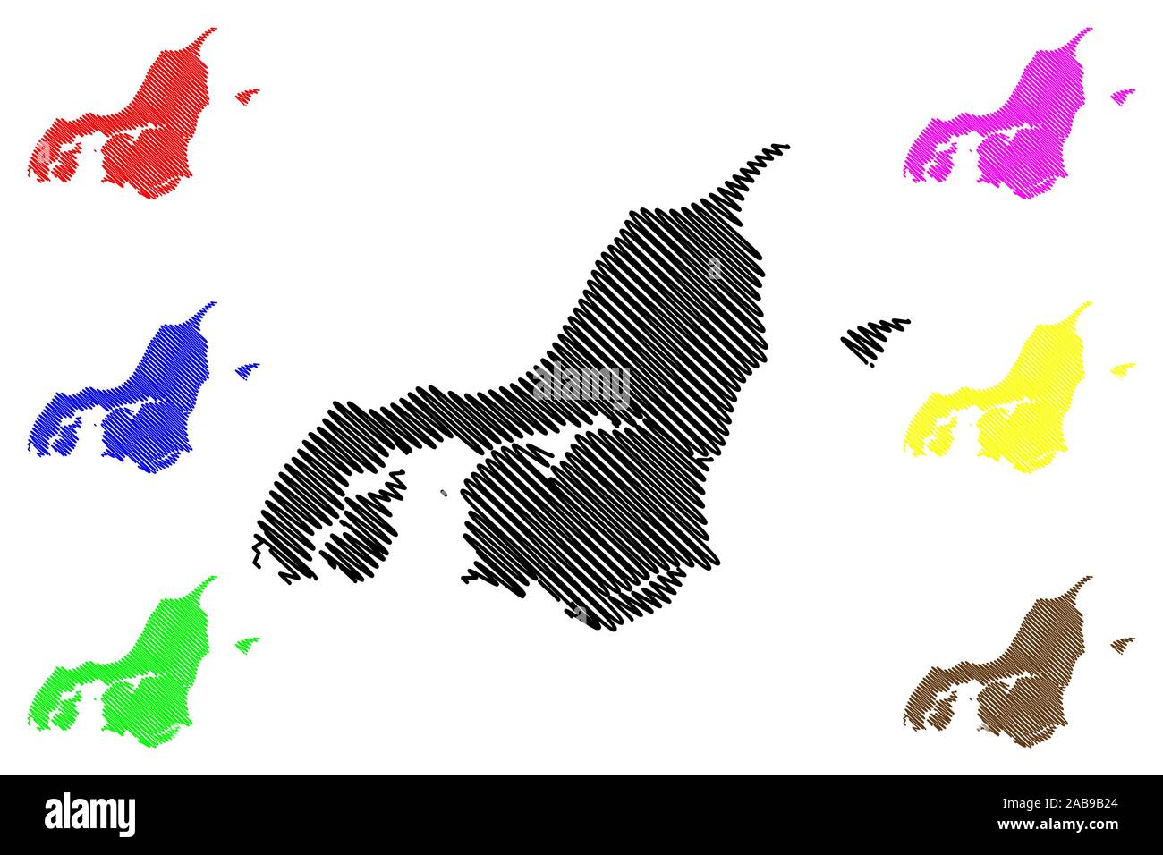 Aalborg vector map hi-res stock photography and images - Alamy