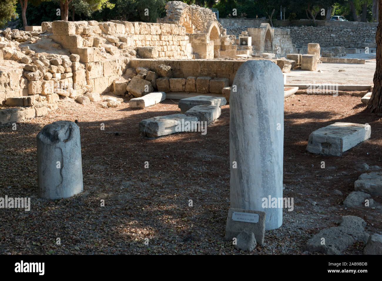 St pauls pillar paphos hi-res stock photography and images - Alamy